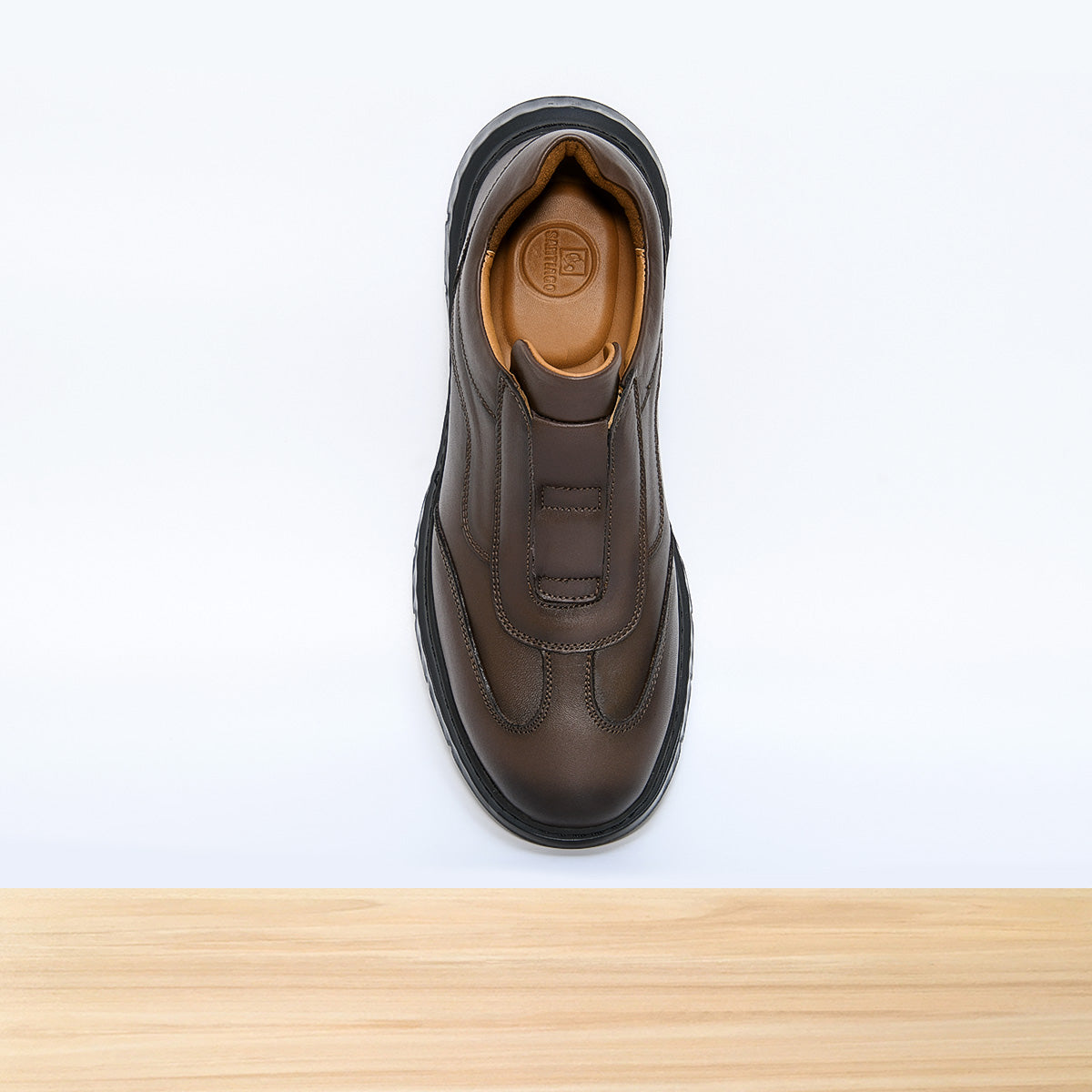 Monzi Mocassin Homme Cuir Marron Classique | Maroc – SANTIAGO®