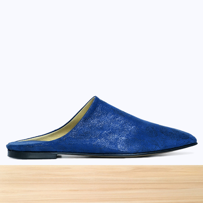 Belgha Babouche Femme Bleu Ramadan | Maroc – SANTIAGO®