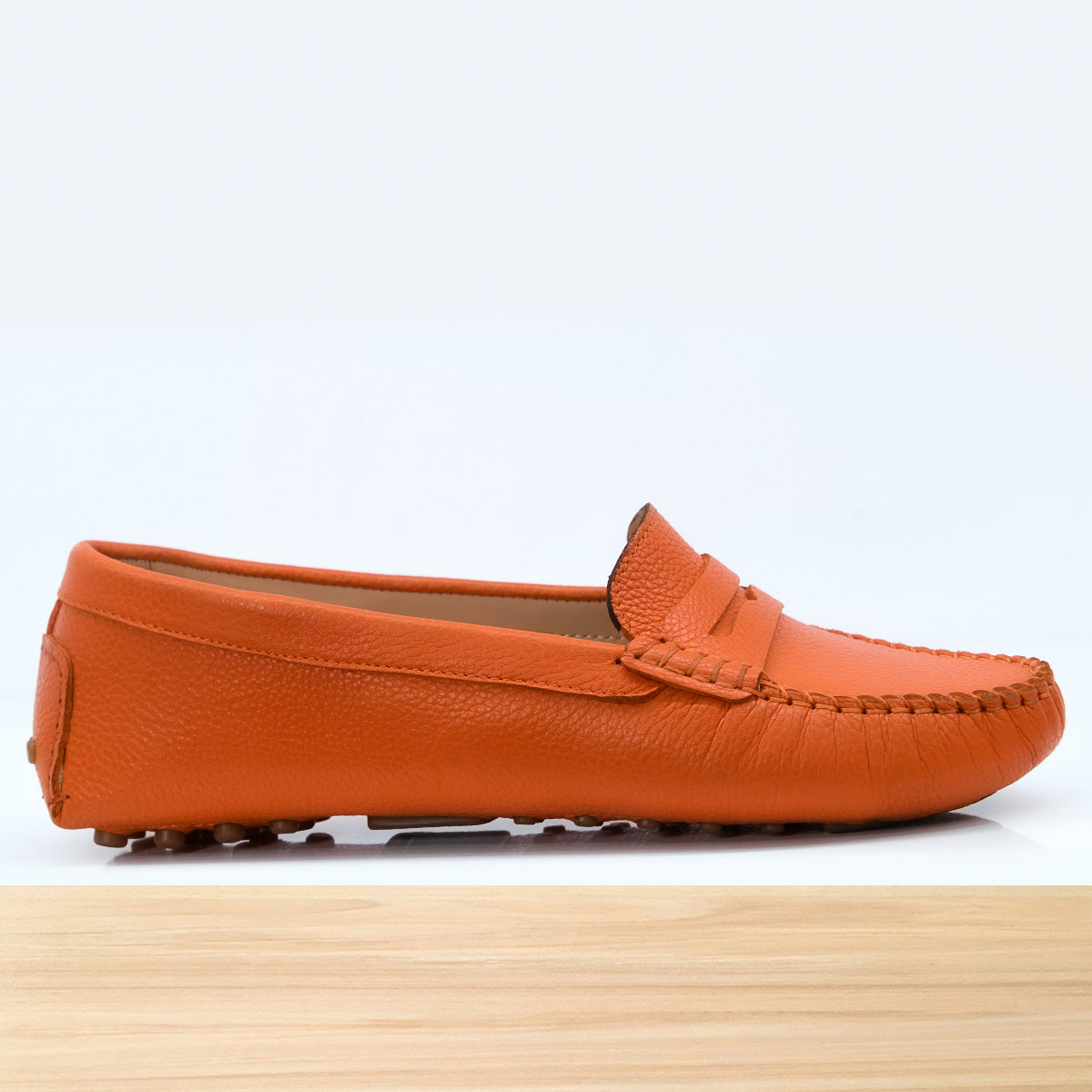 528F Clara en Cuir Orange – SANTIAGO®