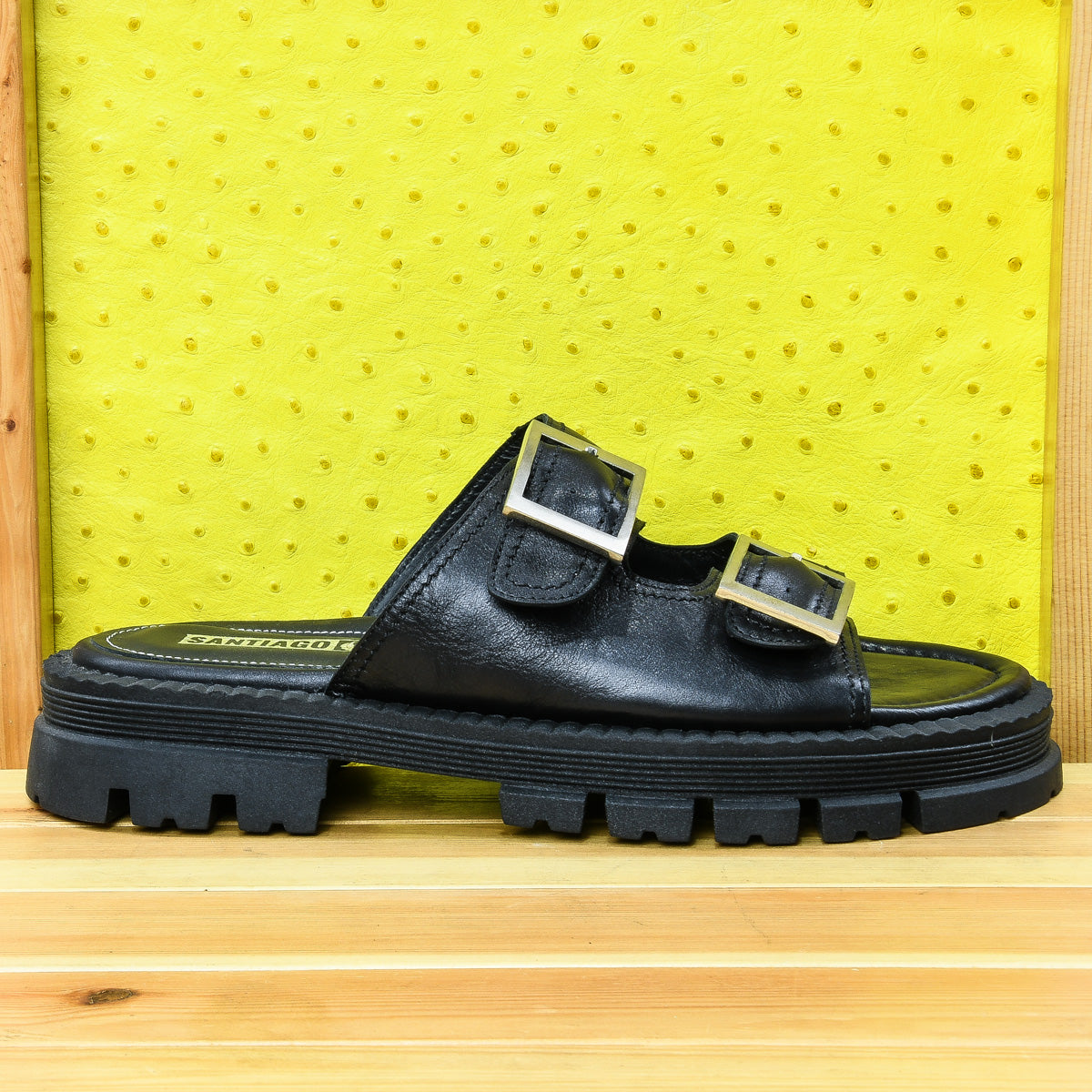 027F Eseva Cuir Noir – SANTIAGO®