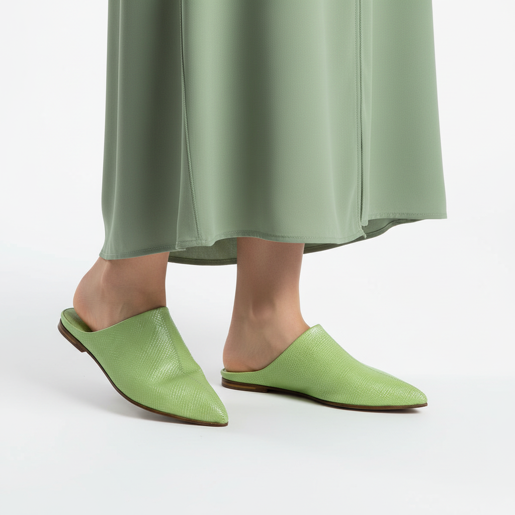 Belgha Babouche Femme vert pistache Ramadan | Maroc – SANTIAGO®
